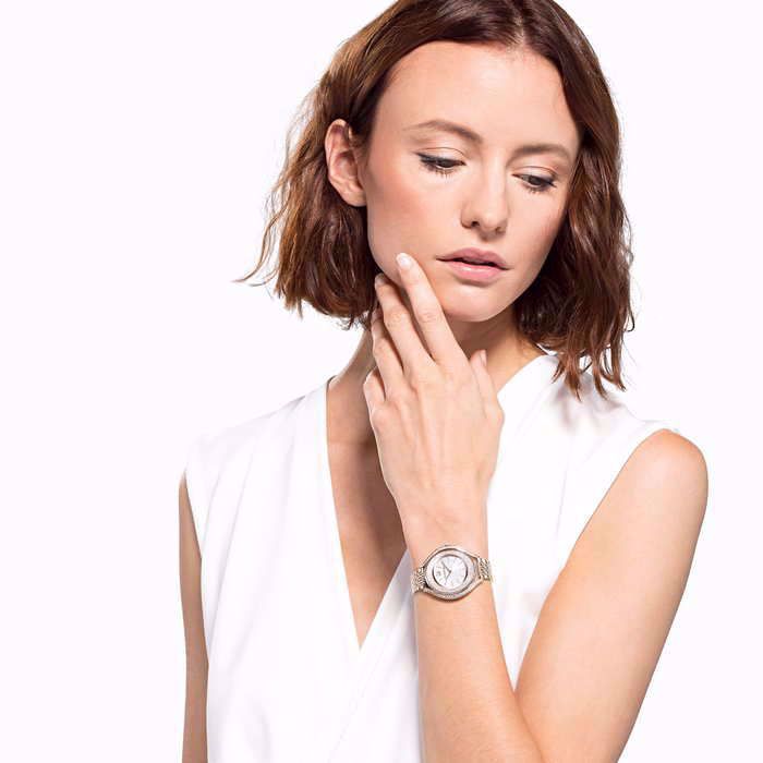 Swarovski klokke Crystalline Aura, gult | Oleaas