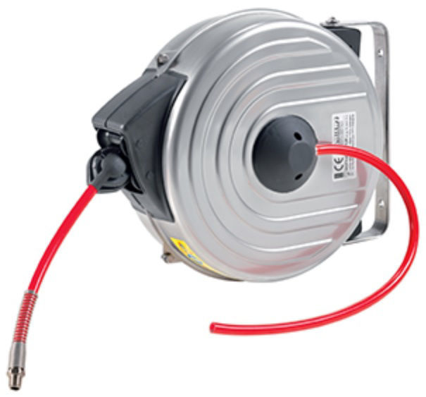 Faicom trommel lukket rustfri med 12mtr 3/8" 20bar - SAFE REWIND ...